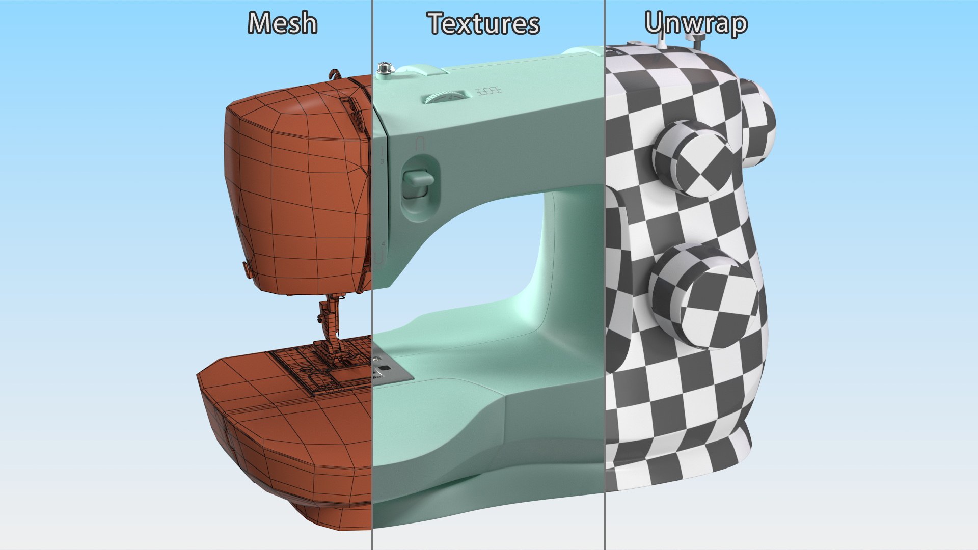 Mechanical Sewing Machine 3D model - TurboSquid 2056038