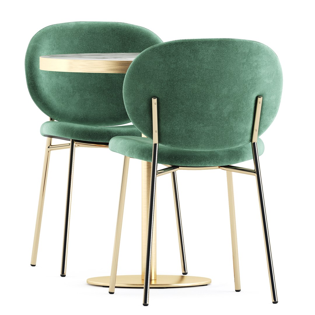 3D Ines Chairs And Inox 4412 - TurboSquid 1997368