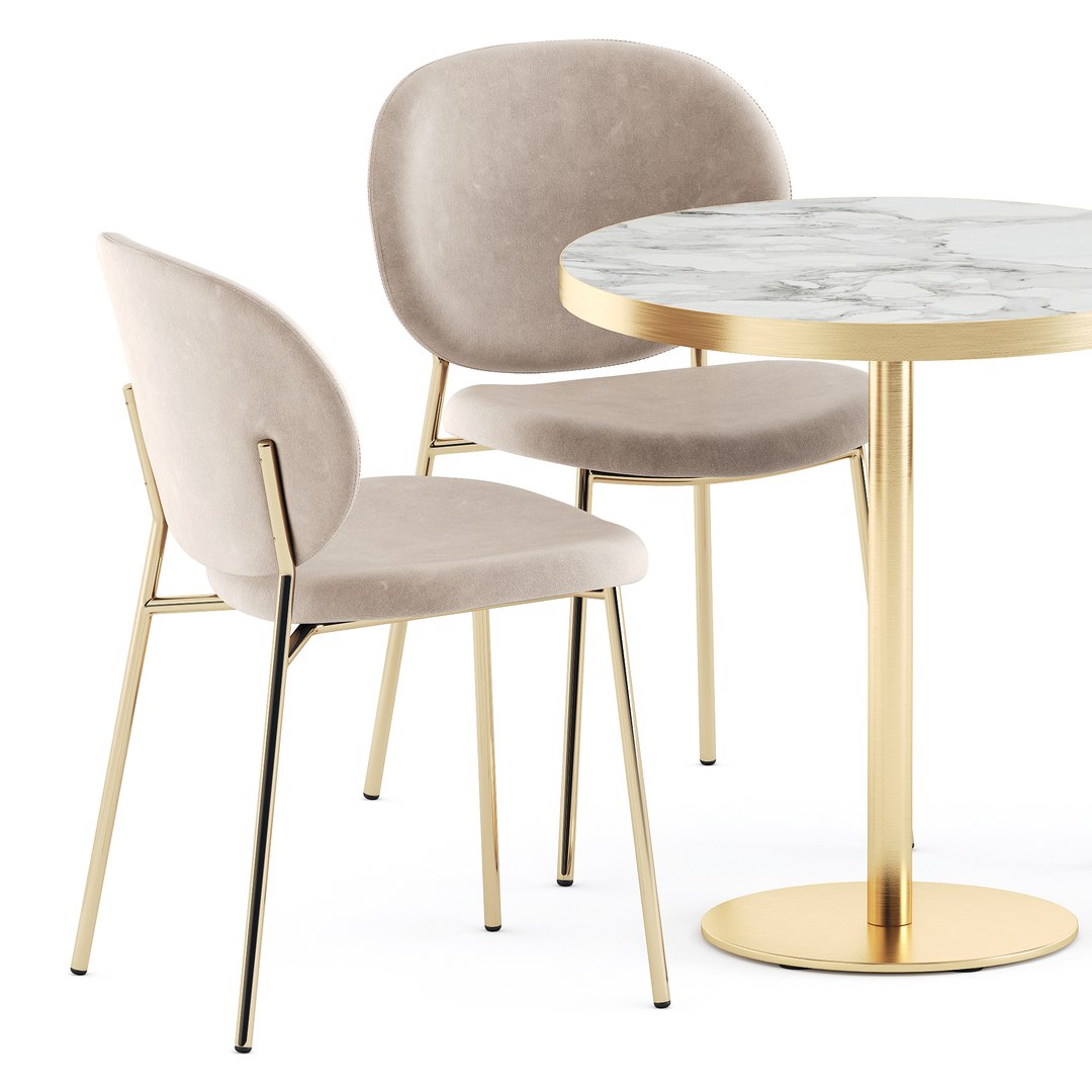 3D Ines Chairs And Inox 4412 - TurboSquid 1997368