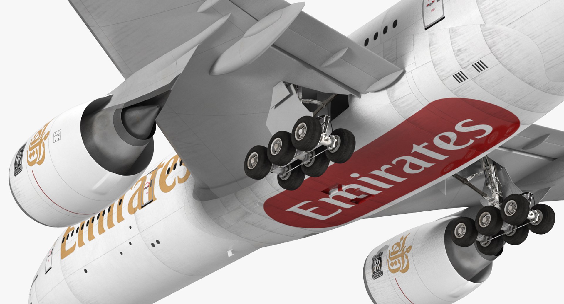 3d model of boeing 777 200lr emirates