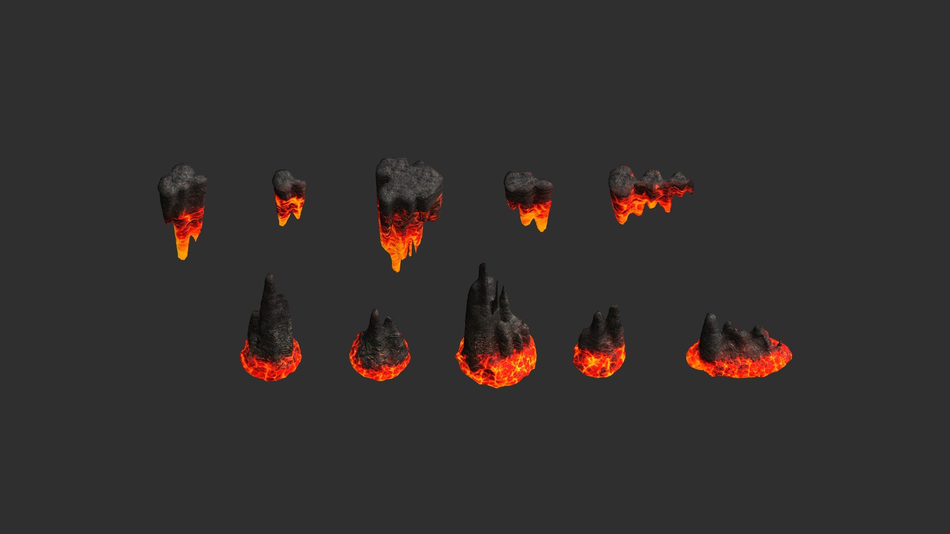 Cave Rock Pack 1 - Lava 3D Model - TurboSquid 1967946
