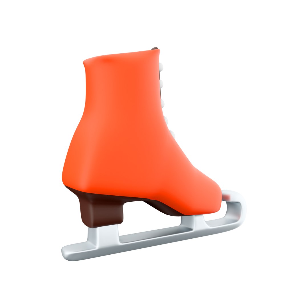 3d Red Ice Skates Icon 3D Model - TurboSquid 2049383