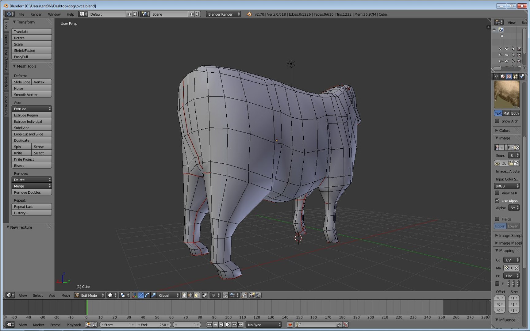 3d Sheep Games Model