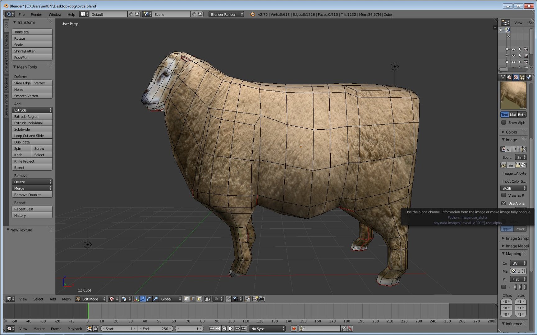 3d Sheep Games Model