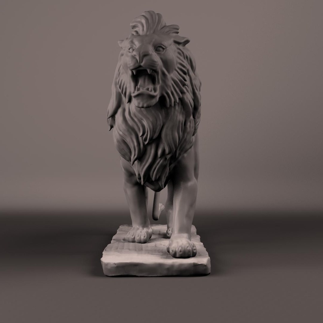 Maya Sculpture Lion Stone
