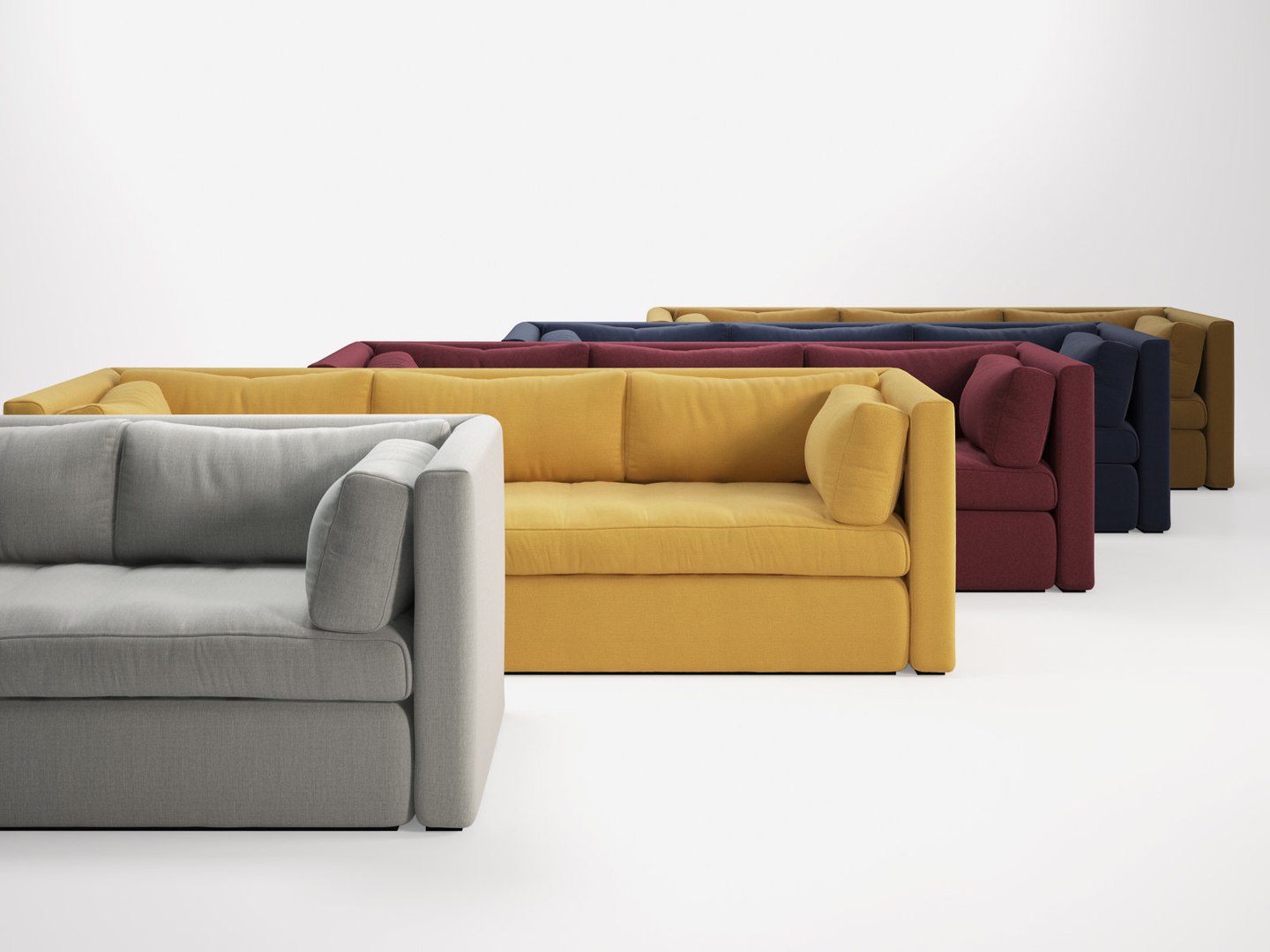 Hackney 3-seater Sofa 3D Model - TurboSquid 1388861