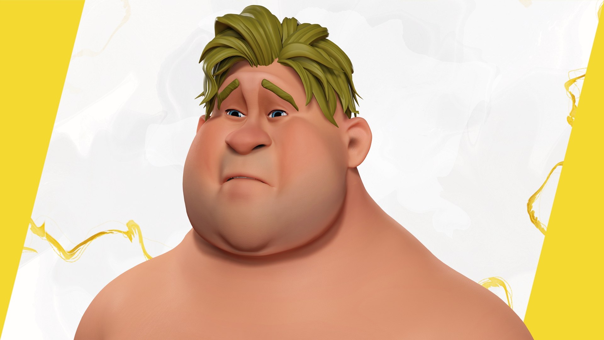 3D Model Funny Fat Man Character Winter Style - TurboSquid 2277366