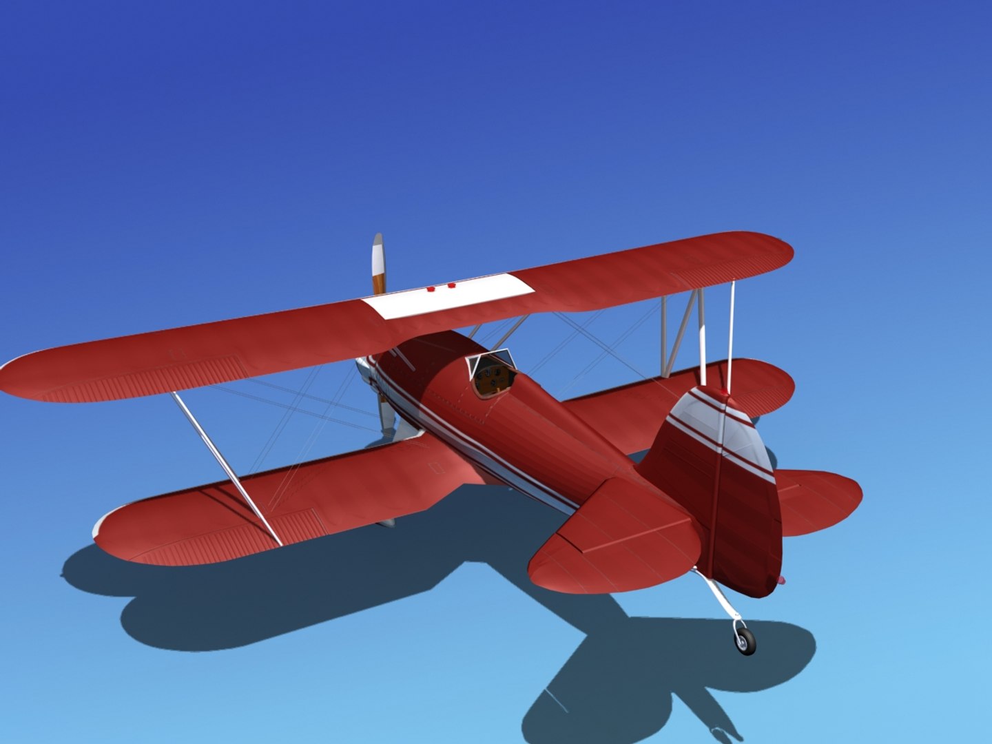 Waco Ymf-5 Ymf 3d Model