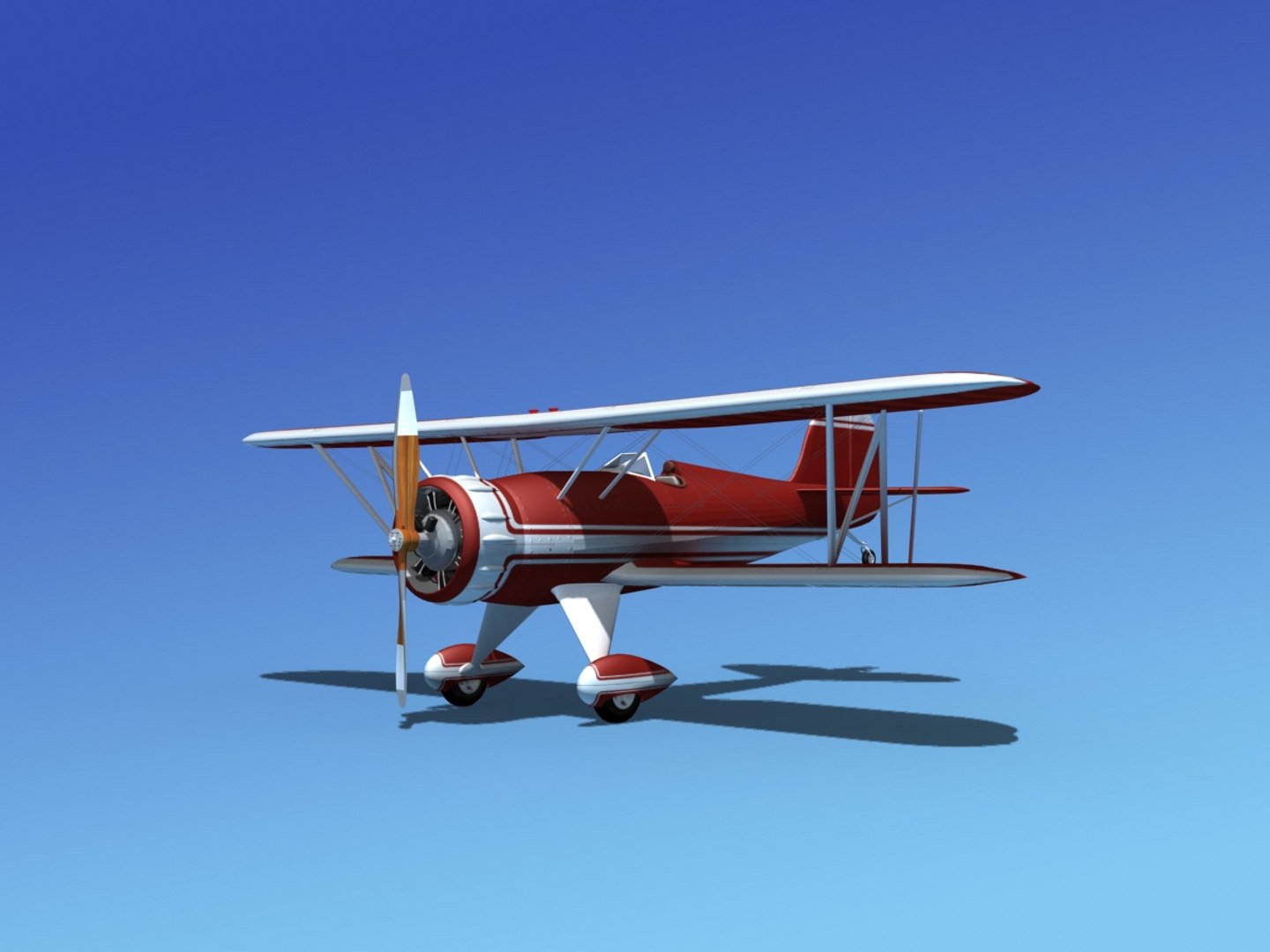 Waco Ymf-5 Ymf 3d Model