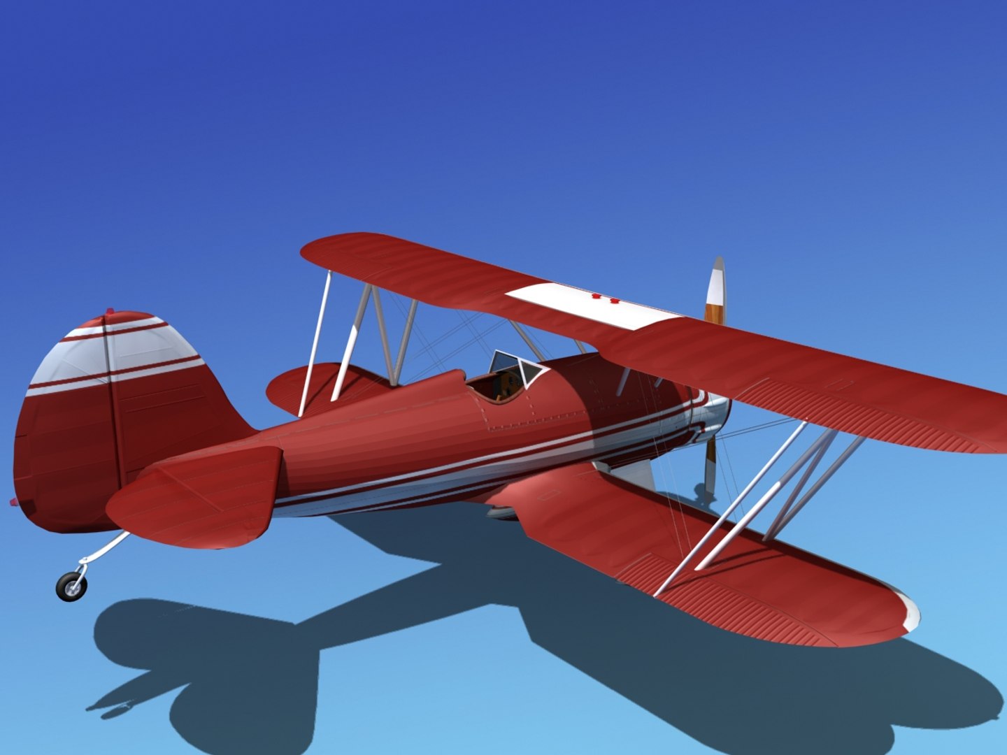 Waco Ymf-5 Ymf 3d Model