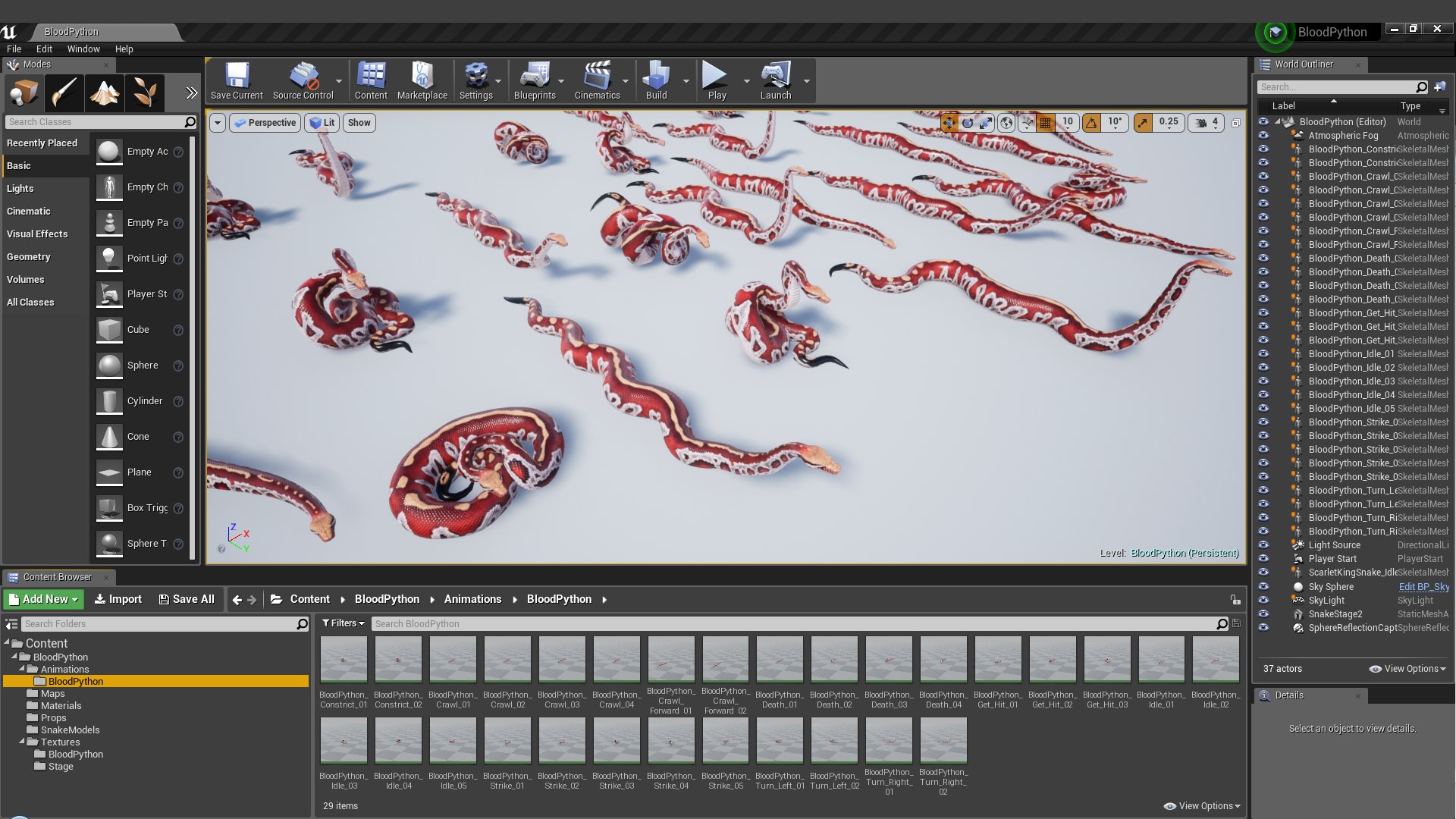 3D model blood python animation - TurboSquid 1392785