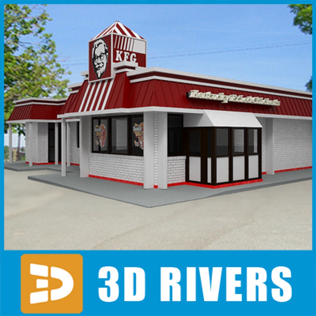 3ds Max Fast Food Kfc