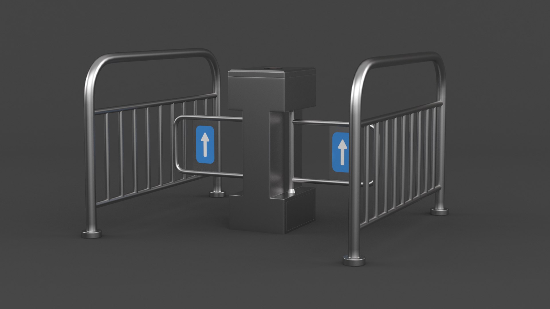 Turnstile Gate 3D Model - TurboSquid 2255795