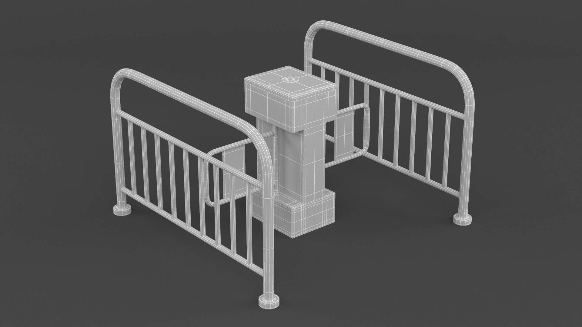 Turnstile Gate 3D Model - TurboSquid 2255795