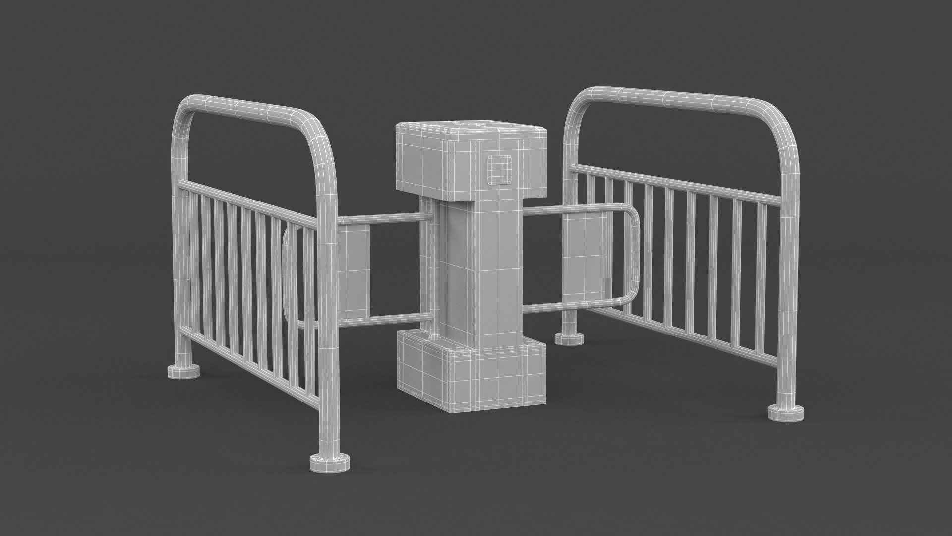 Turnstile Gate 3D Model - TurboSquid 2255795