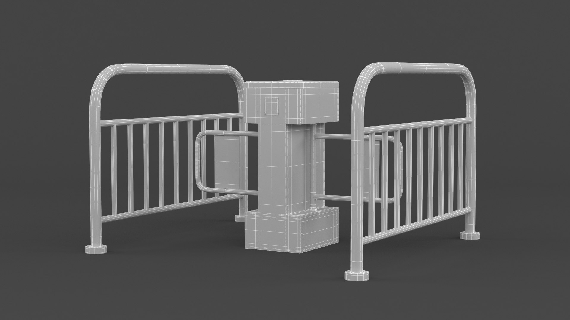 Turnstile Gate 3D Model - TurboSquid 2255795