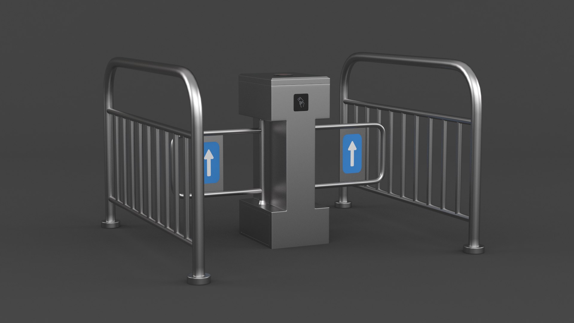 Turnstile Gate 3D Model - TurboSquid 2255795