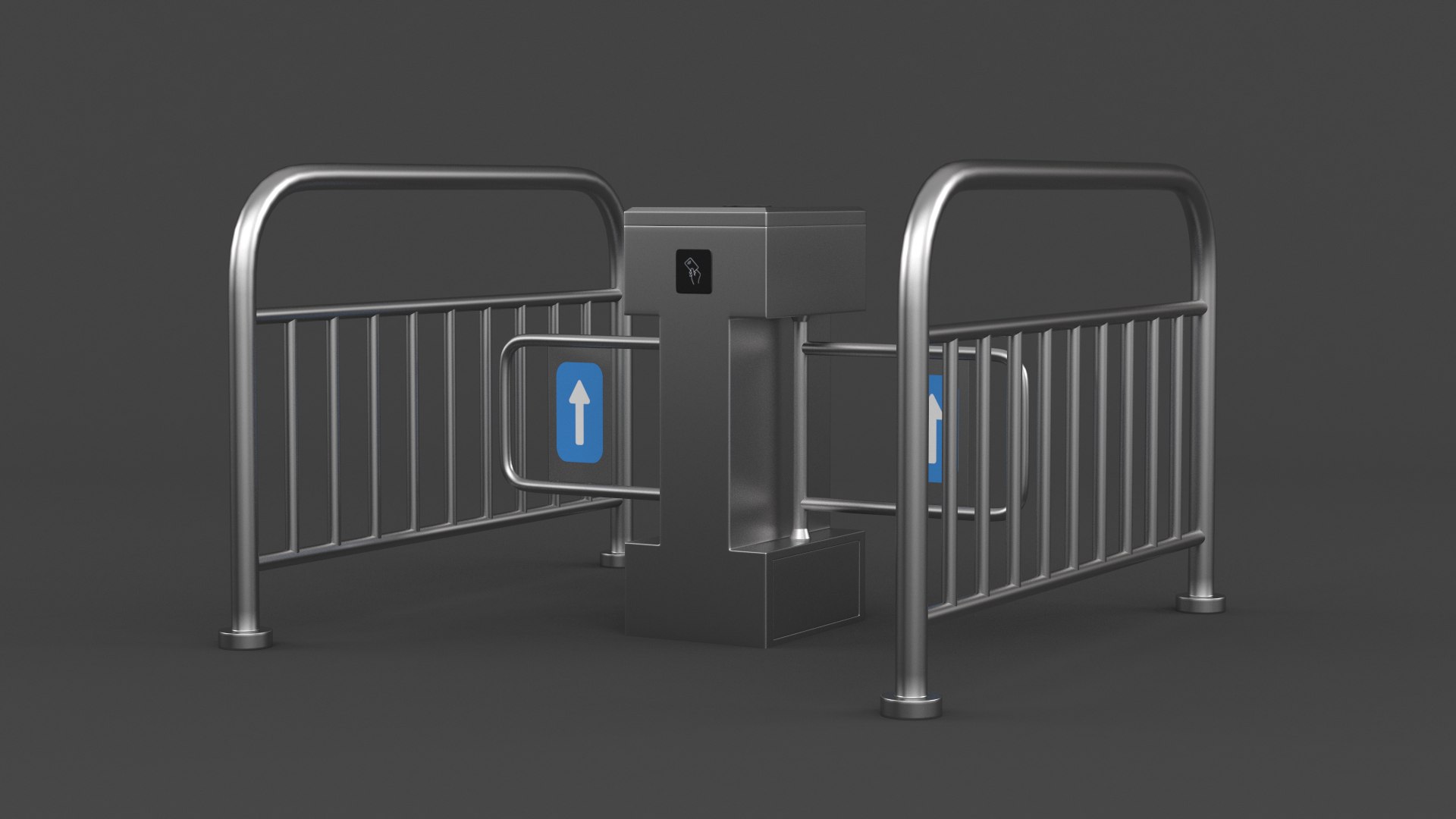 Turnstile Gate 3D Model - TurboSquid 2255795