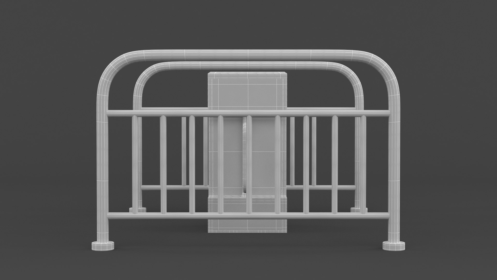 Turnstile Gate 3D Model - TurboSquid 2255795