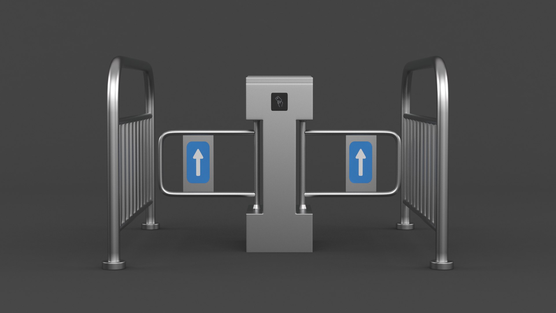 Turnstile Gate 3D Model - TurboSquid 2255795