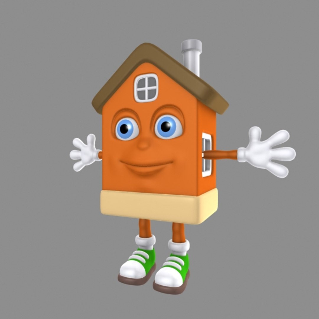 Cartoon House Obj