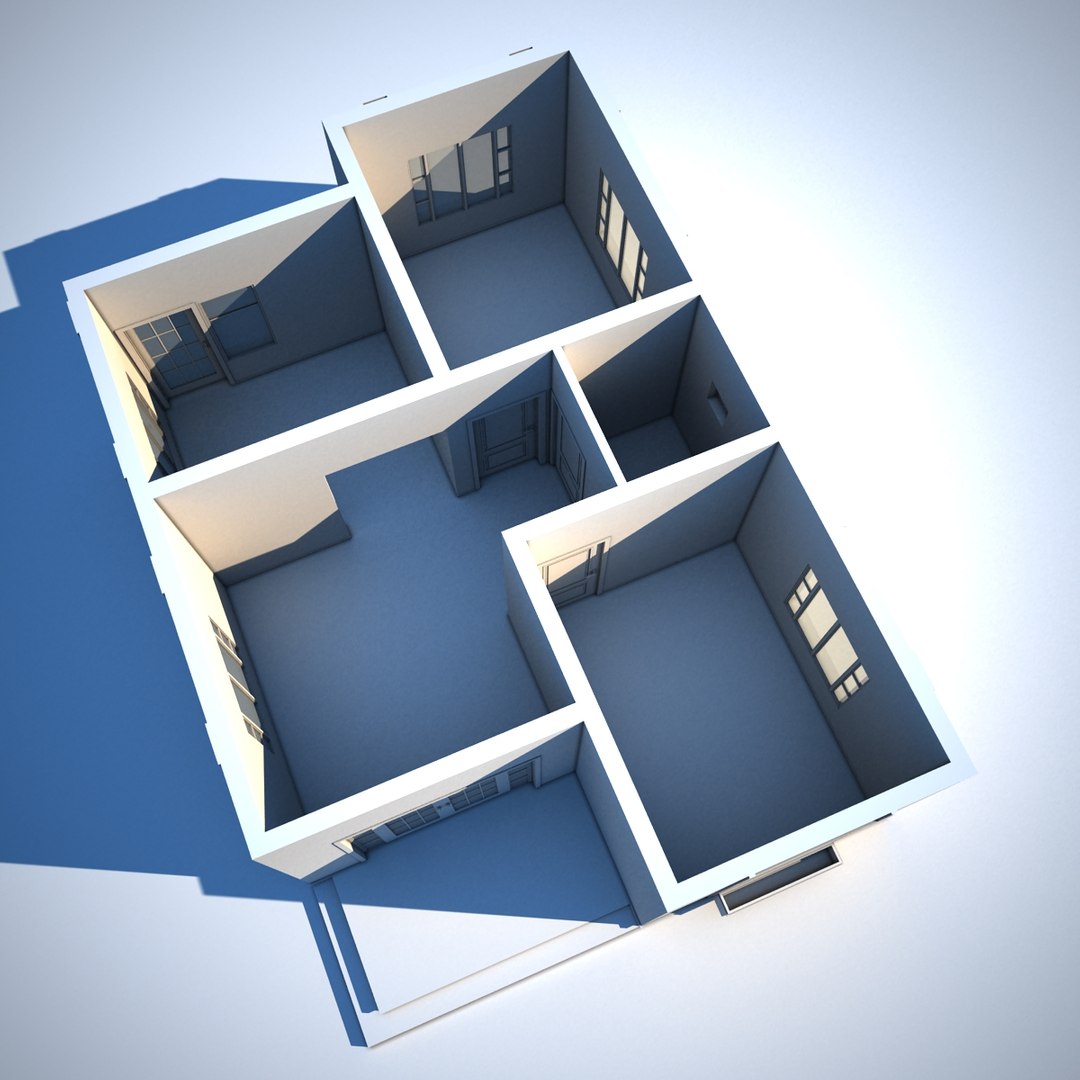 3d House Interior Model