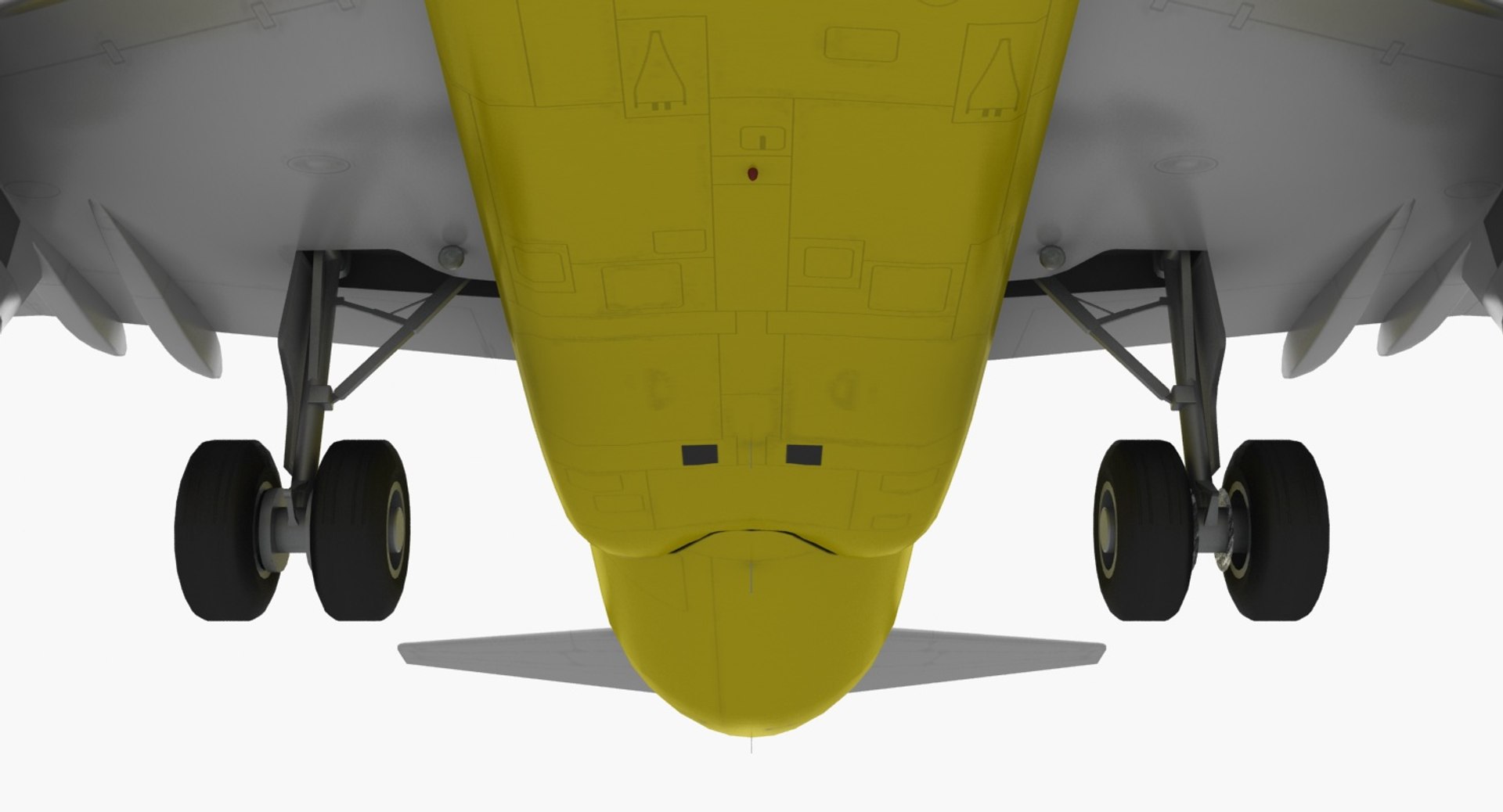 3d airbus a320 spirit airlines model
