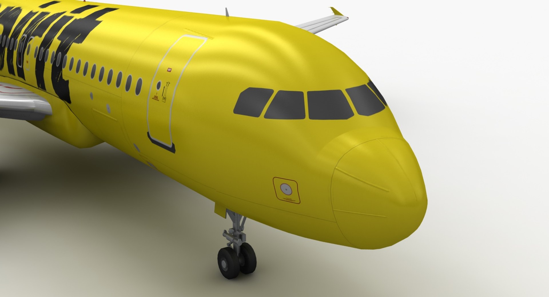 3d airbus a320 spirit airlines model