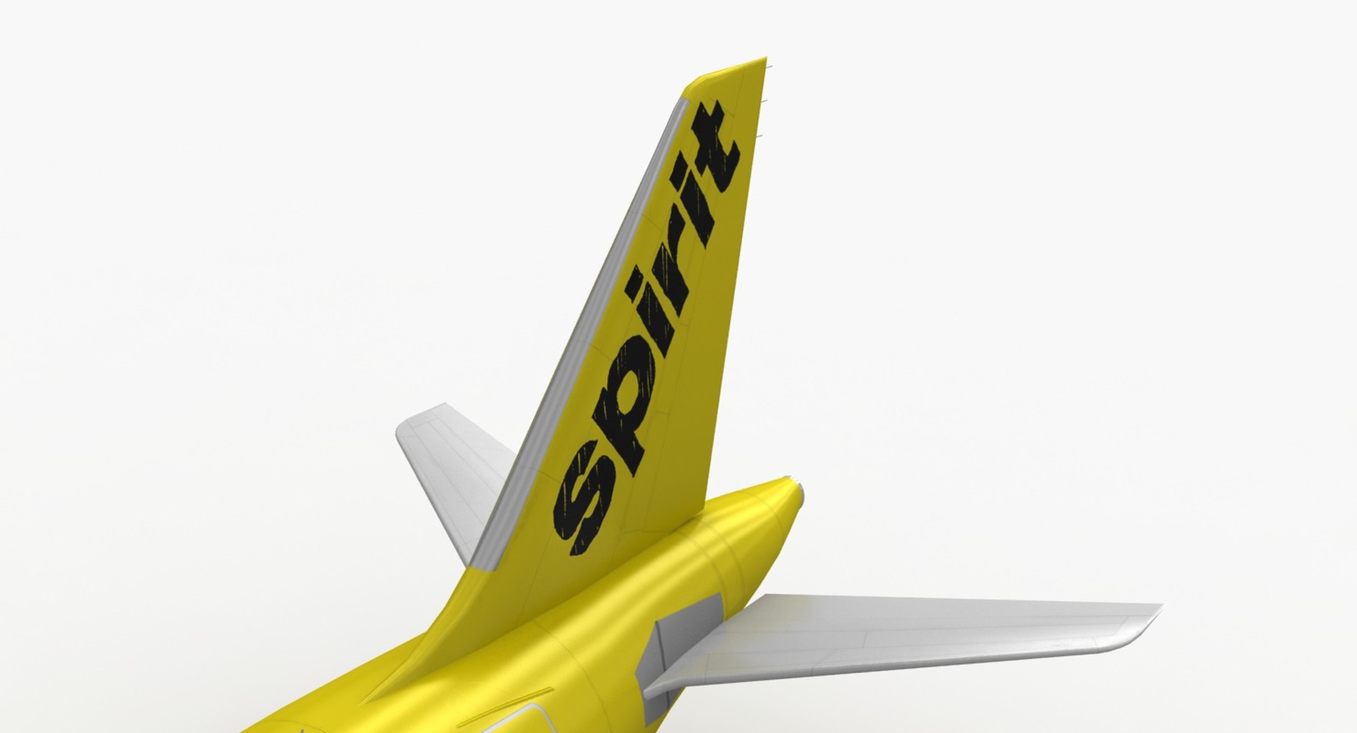 3d airbus a320 spirit airlines model