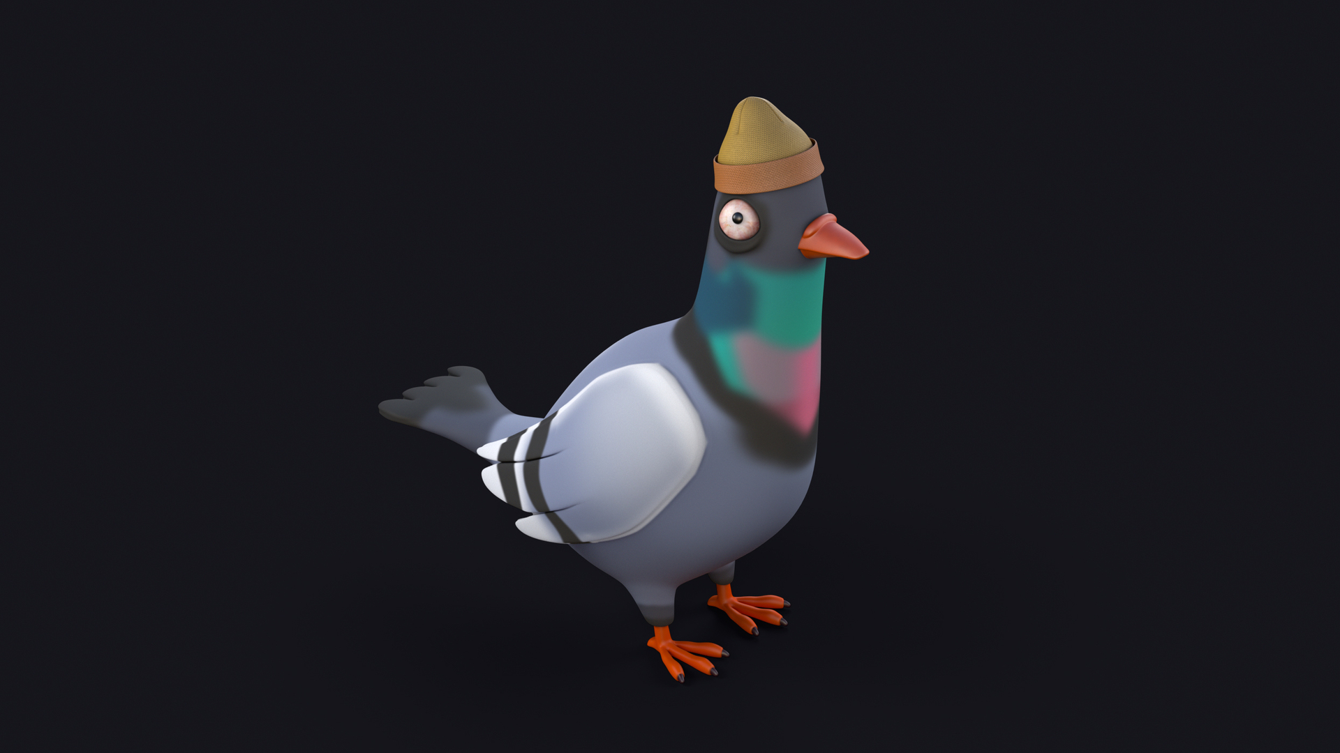 Cartoon Pigeon 3D - TurboSquid 2122788