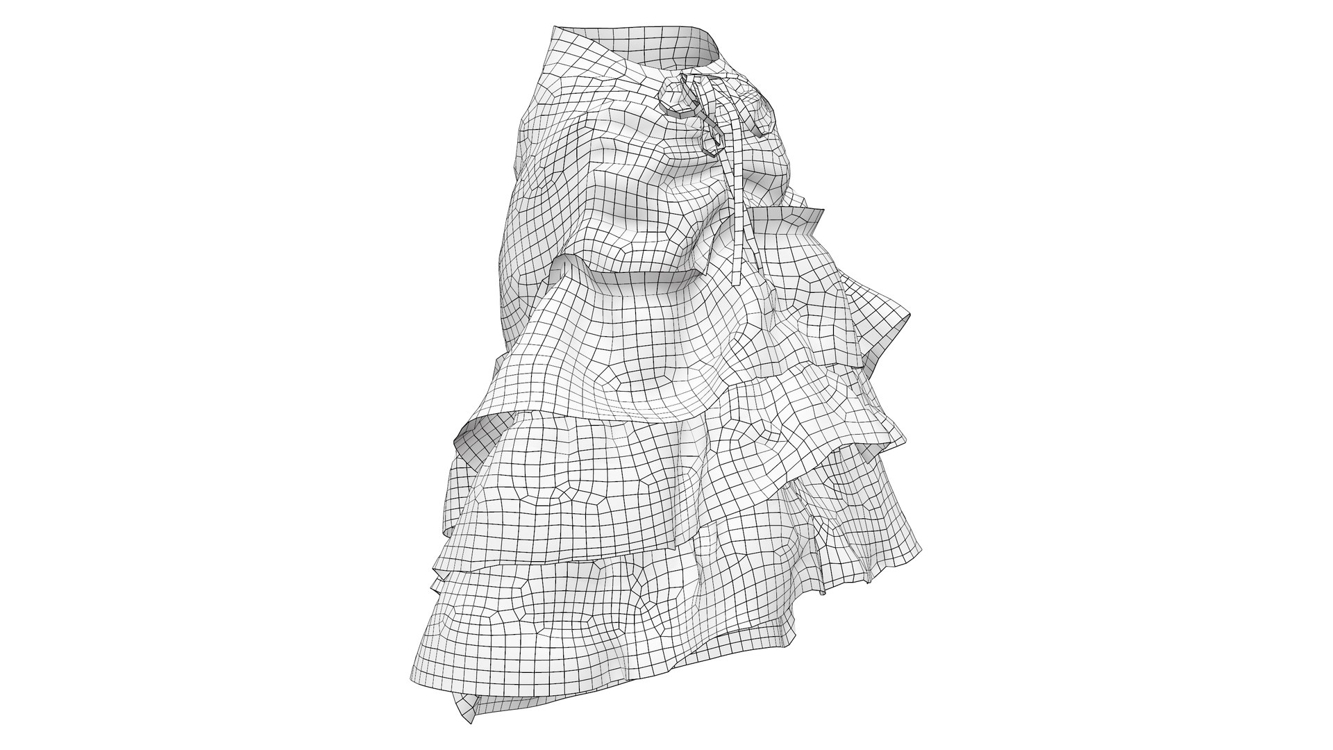 3D Bustle Skirt Model - TurboSquid 2075414