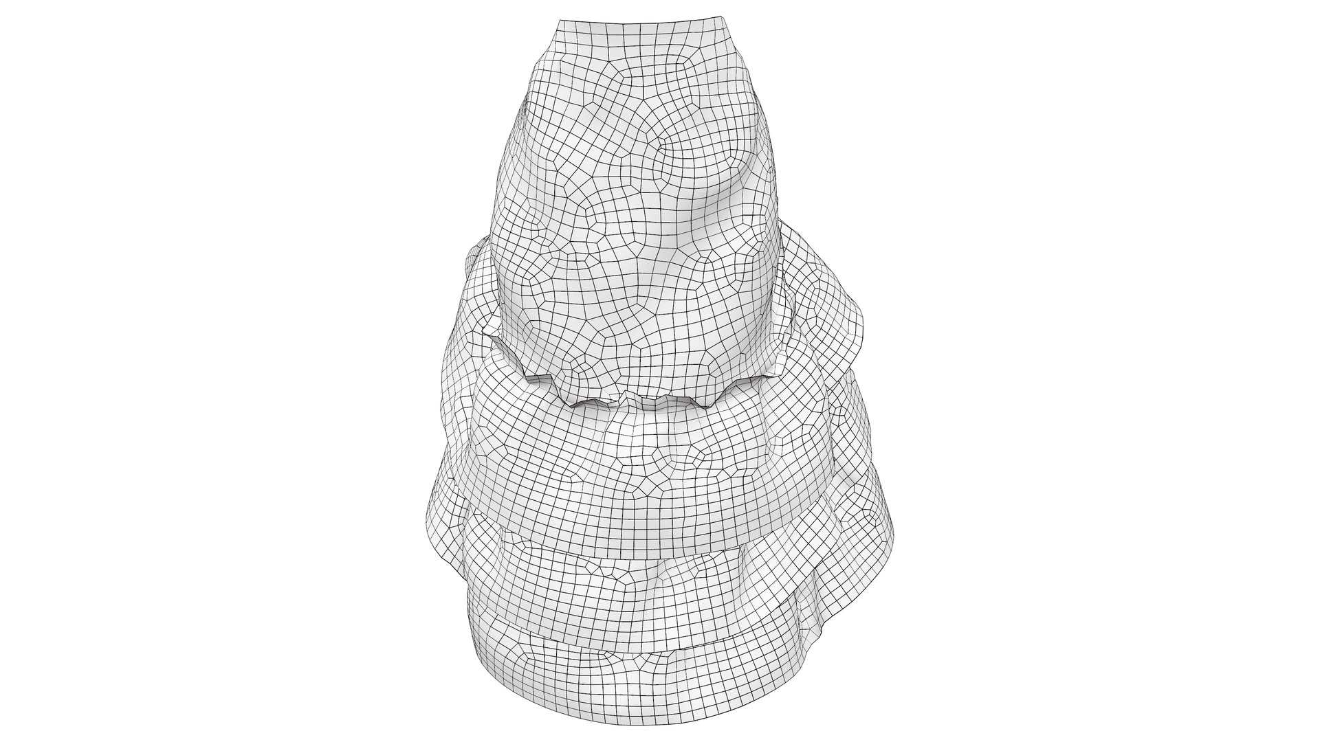 3D Bustle Skirt Model - TurboSquid 2075414