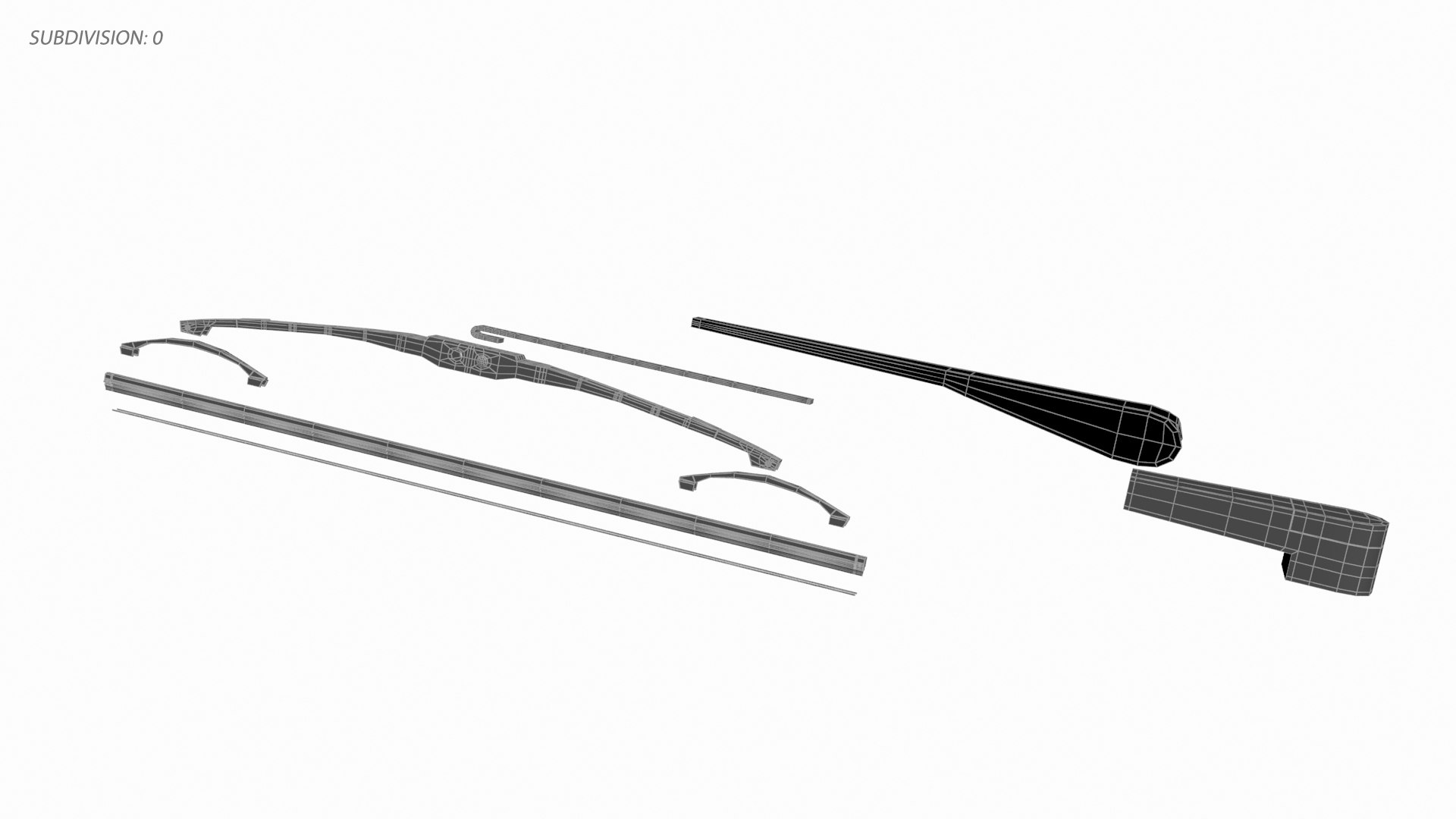 Windshield Wiper 3D Model - TurboSquid 1747890