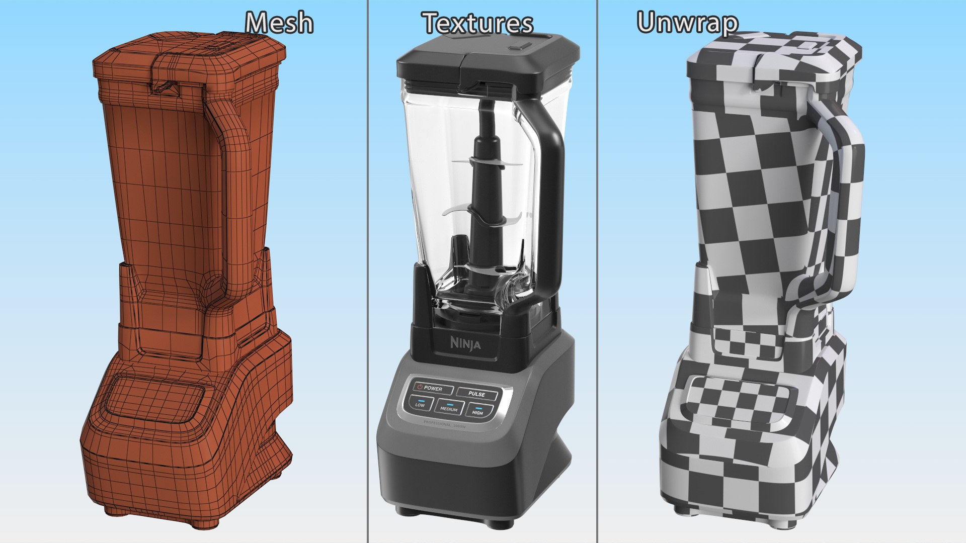 3D Blender Ninja BL610 Black Model - TurboSquid 2146911