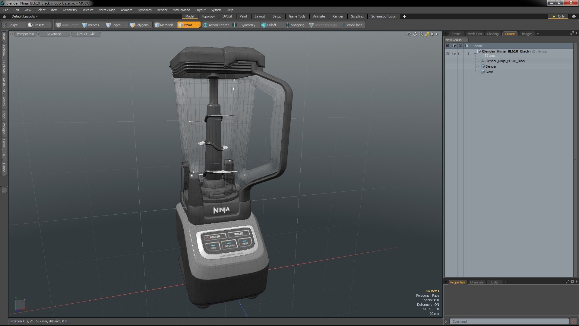 3D Blender Ninja BL610 Black model - TurboSquid 2146911