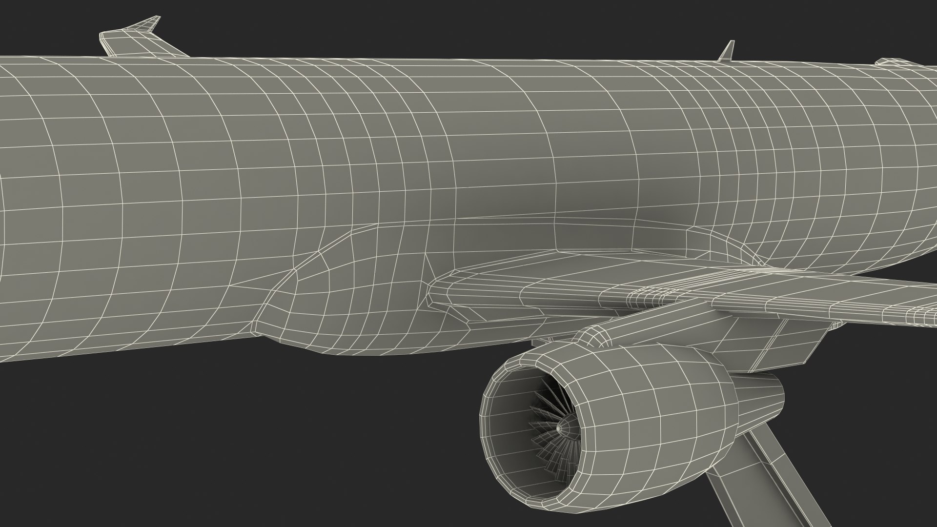 3D Low Wing Jet Airliner Scale Model With Stand Model - TurboSquid 1771819