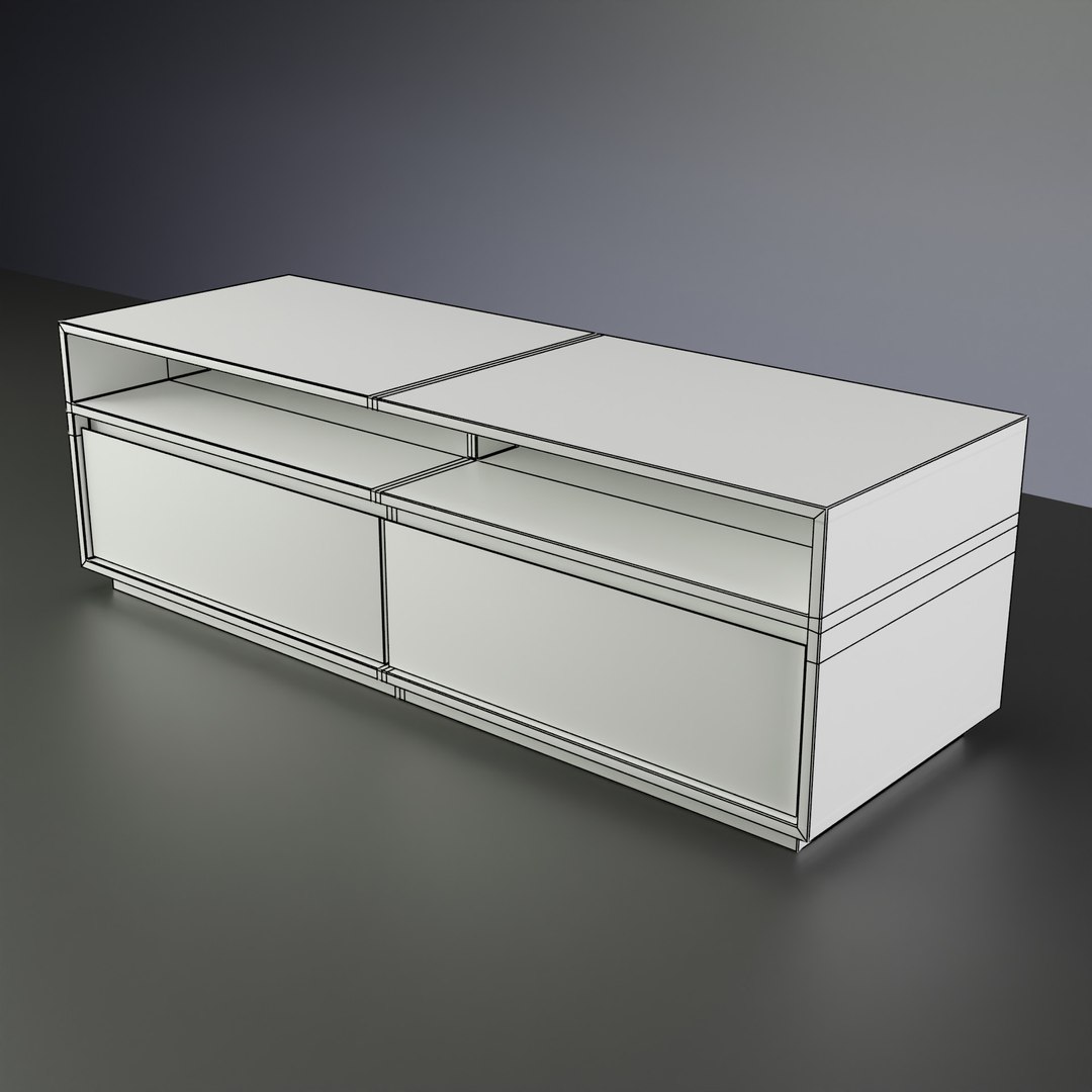 3D Rack For TV - Wood Made - TurboSquid 1844836