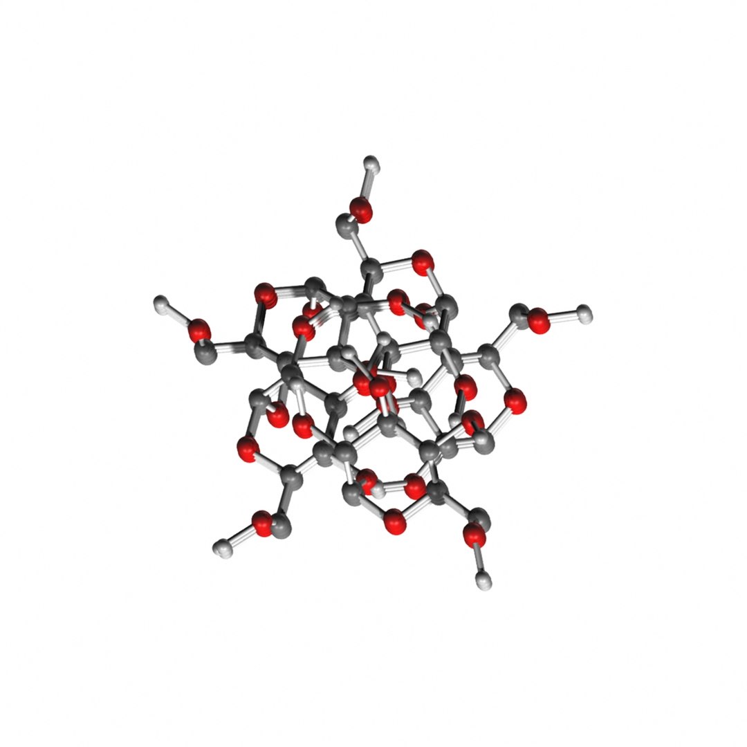 Amylose Glycosidic Bonds 3d Model