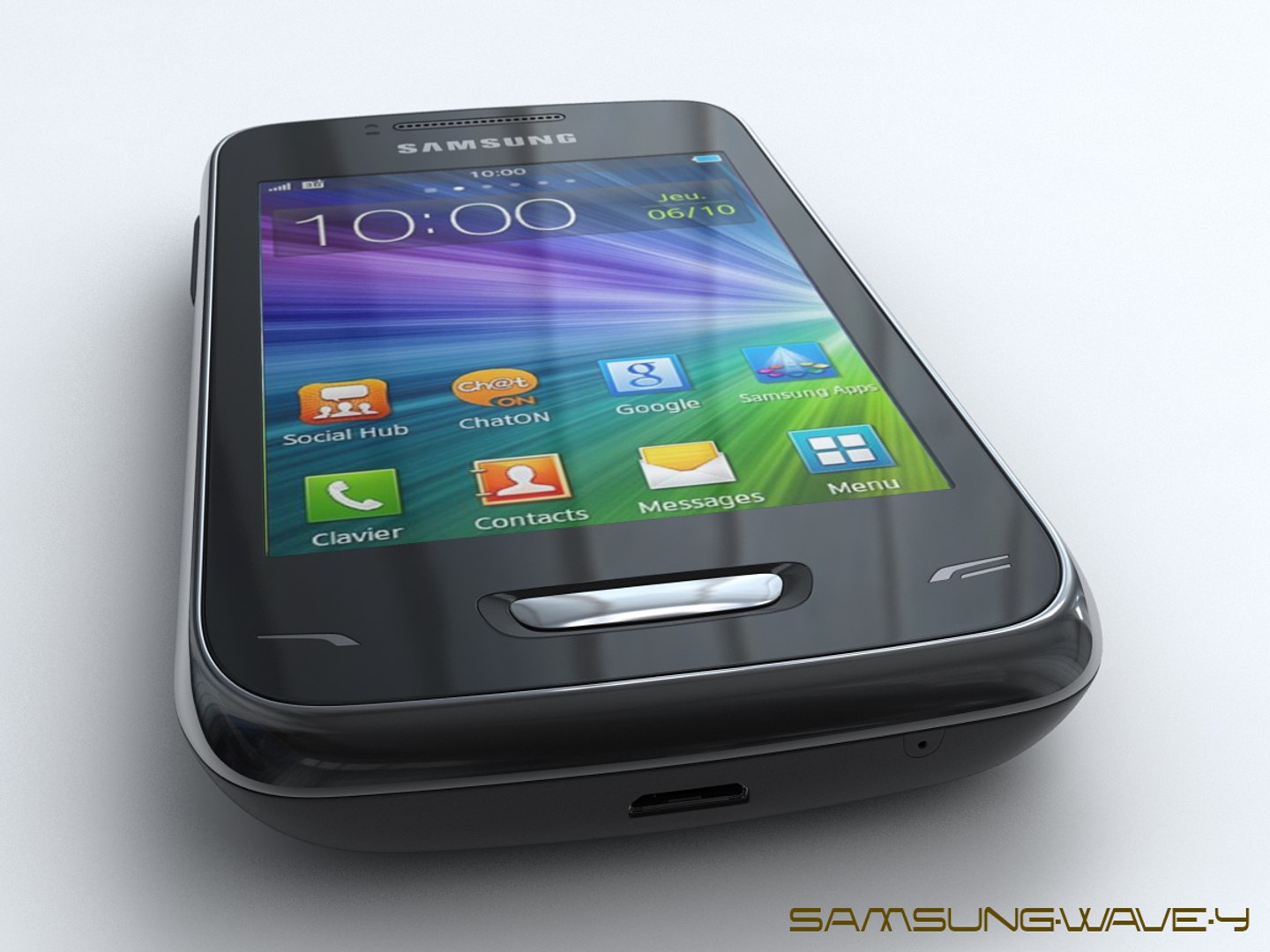 3d Model Samsung Wave Y