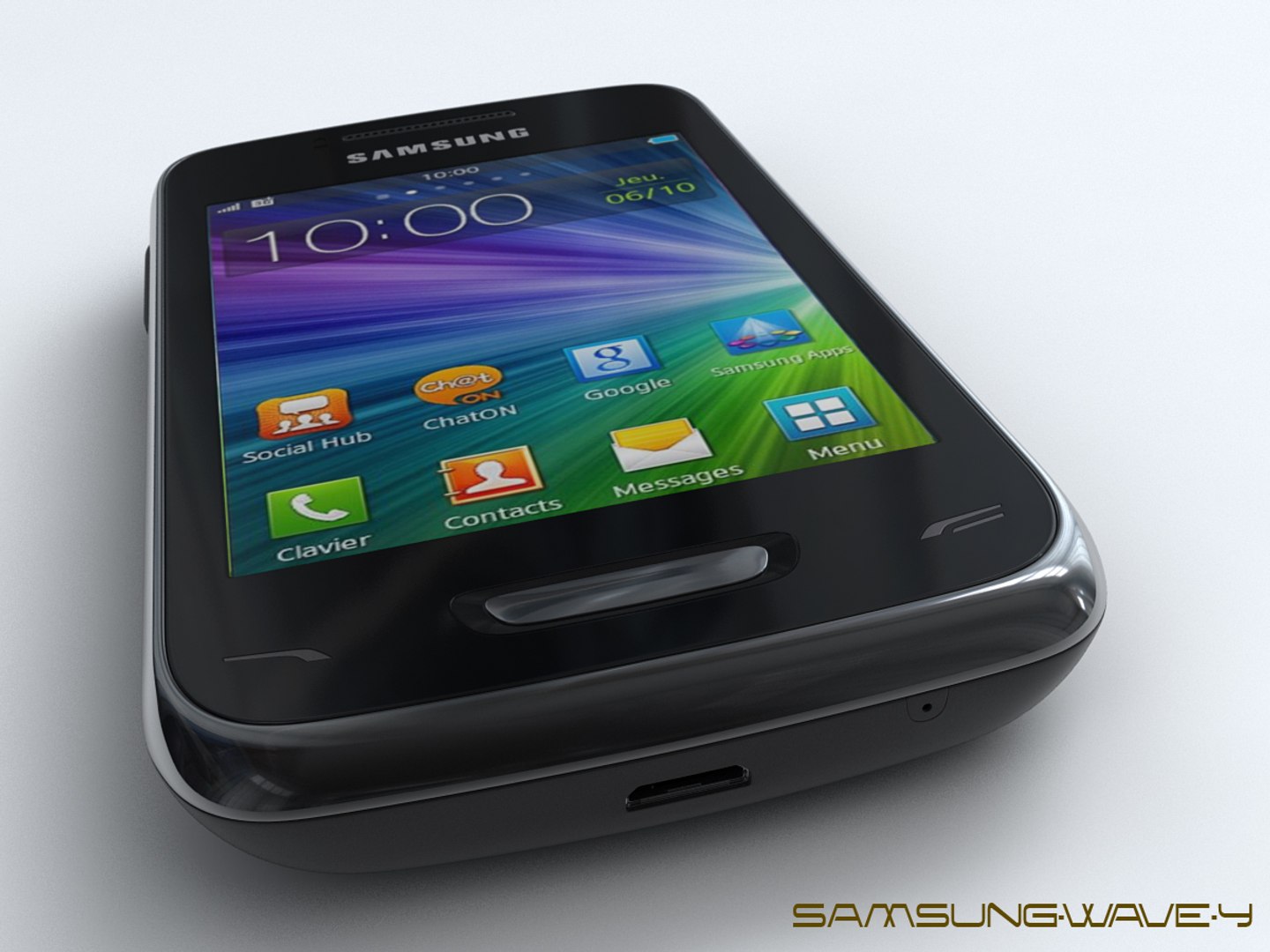 3d Model Samsung Wave Y