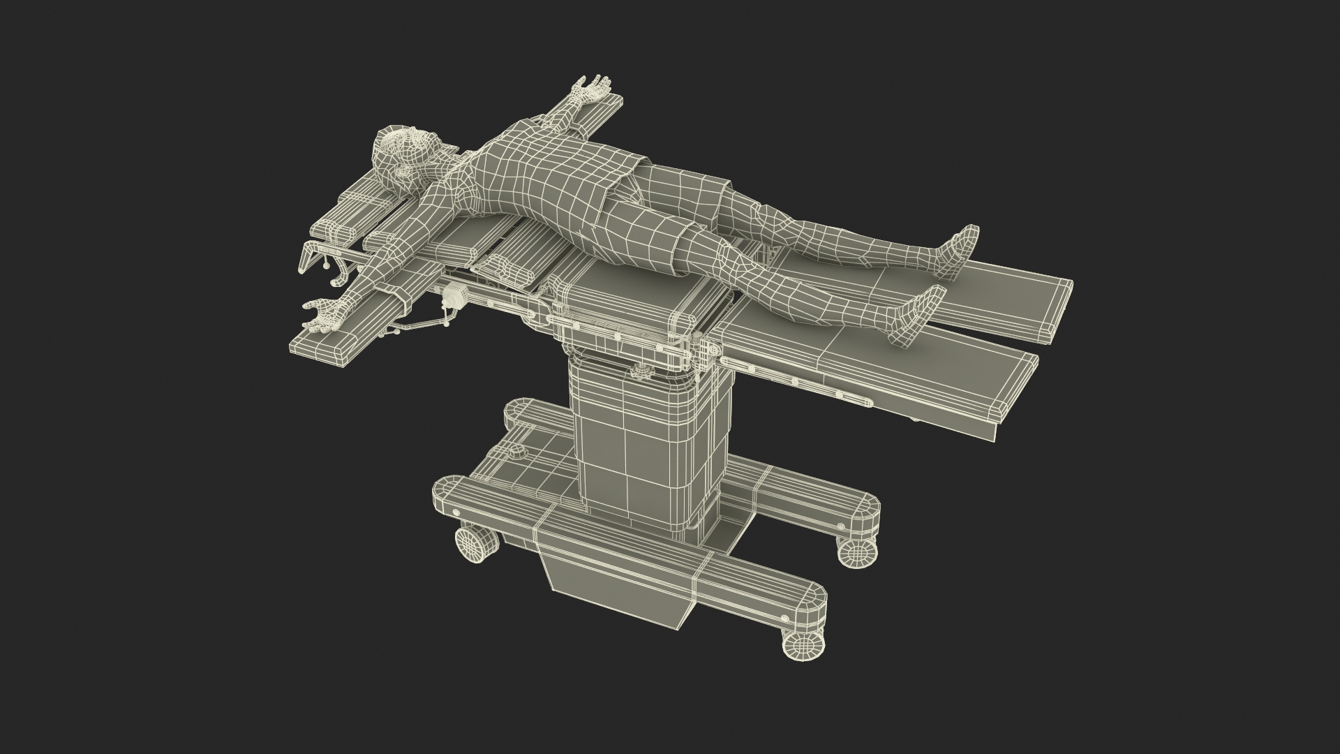 3D Woman On Operating Table Model - TurboSquid 2303822