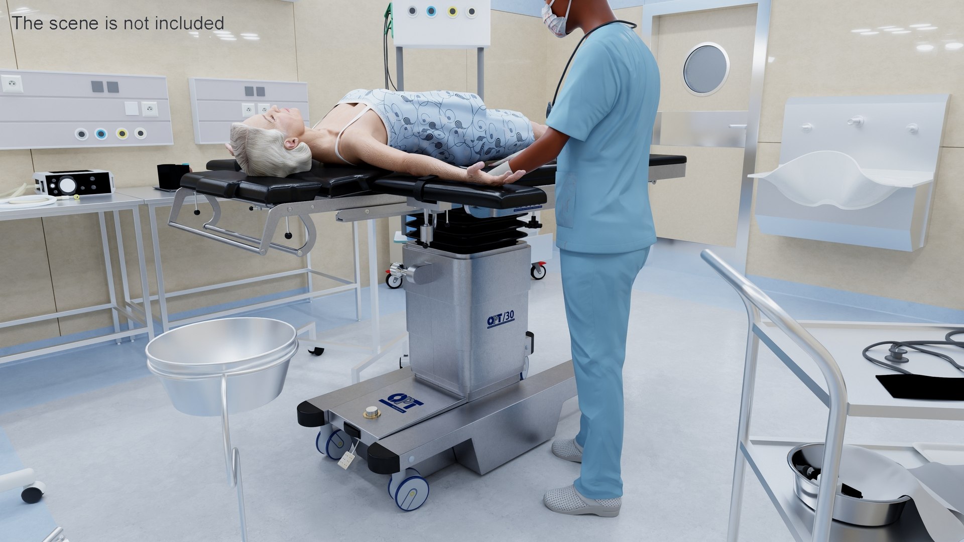 3D Woman On Operating Table Model - TurboSquid 2303822