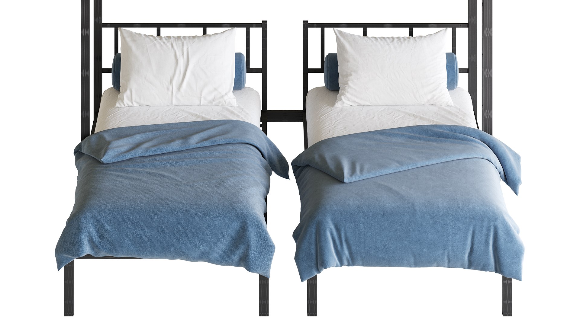 Metal Triple Bunk Beds 3D Model - TurboSquid 2195653