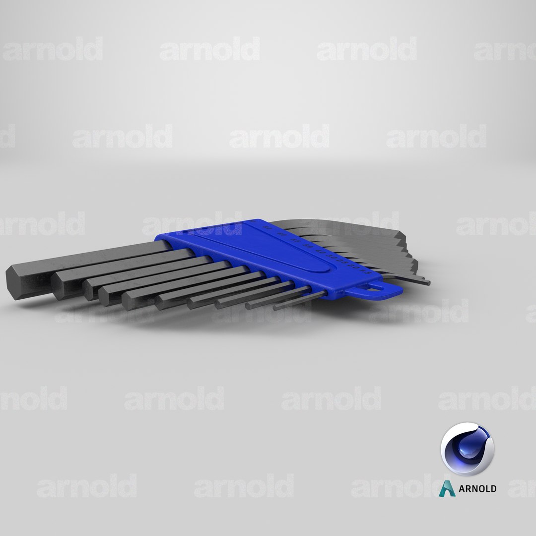 3D hex key - TurboSquid 1587440