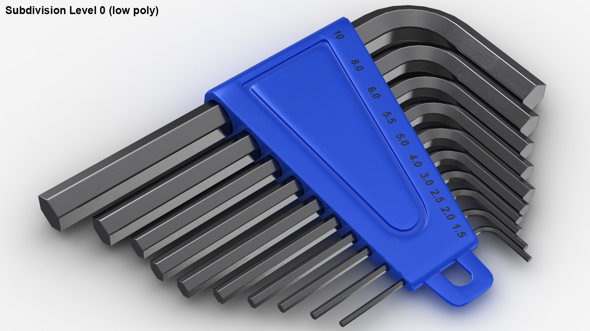 3D hex key - TurboSquid 1587440