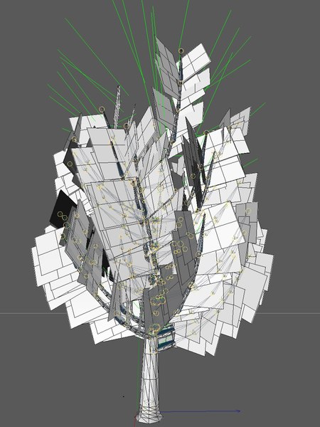 3d model tree animations