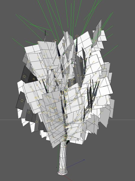 3d model tree animations