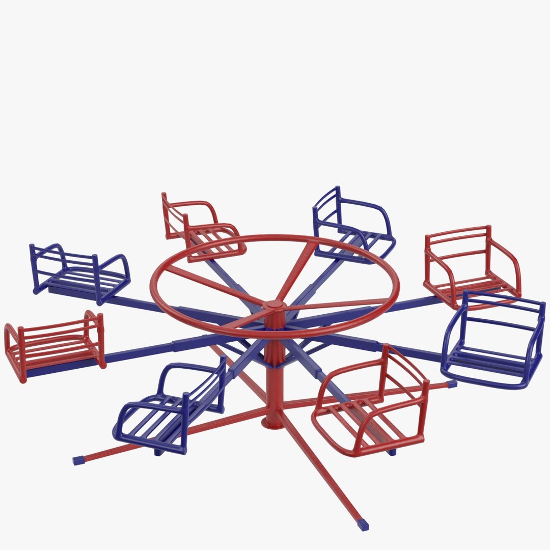 3D Vintage Playground Merri-go-round 2 Model - TurboSquid 1997529