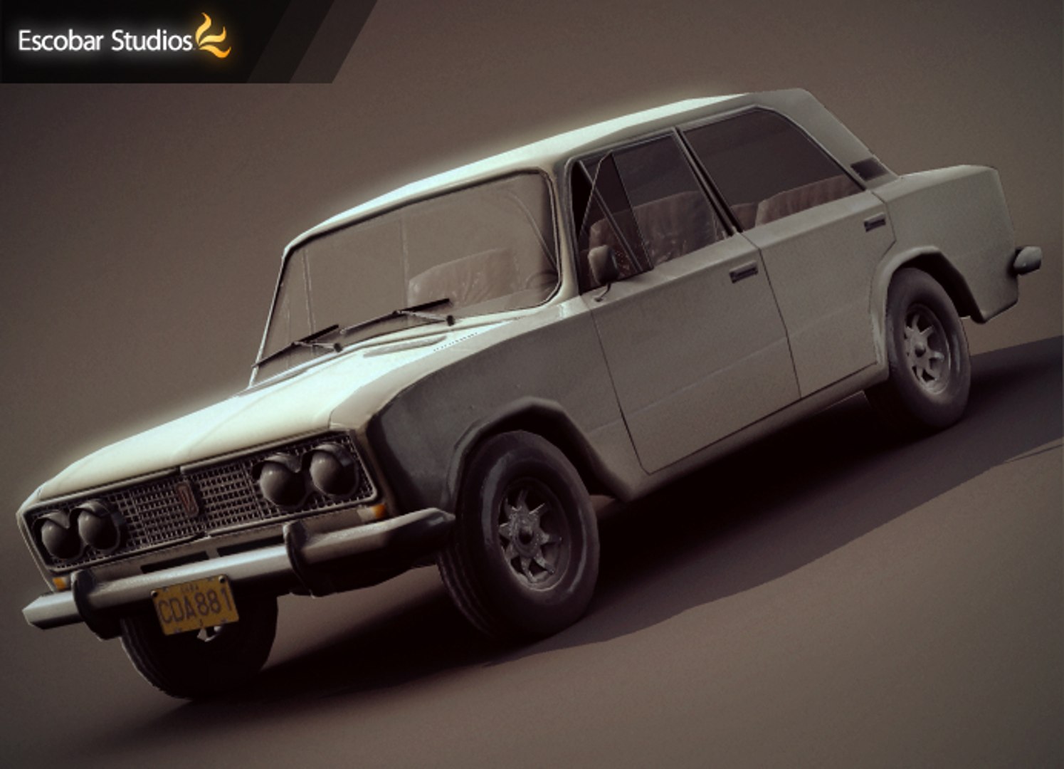 Lada 1500 Vaz Car 3d Model
