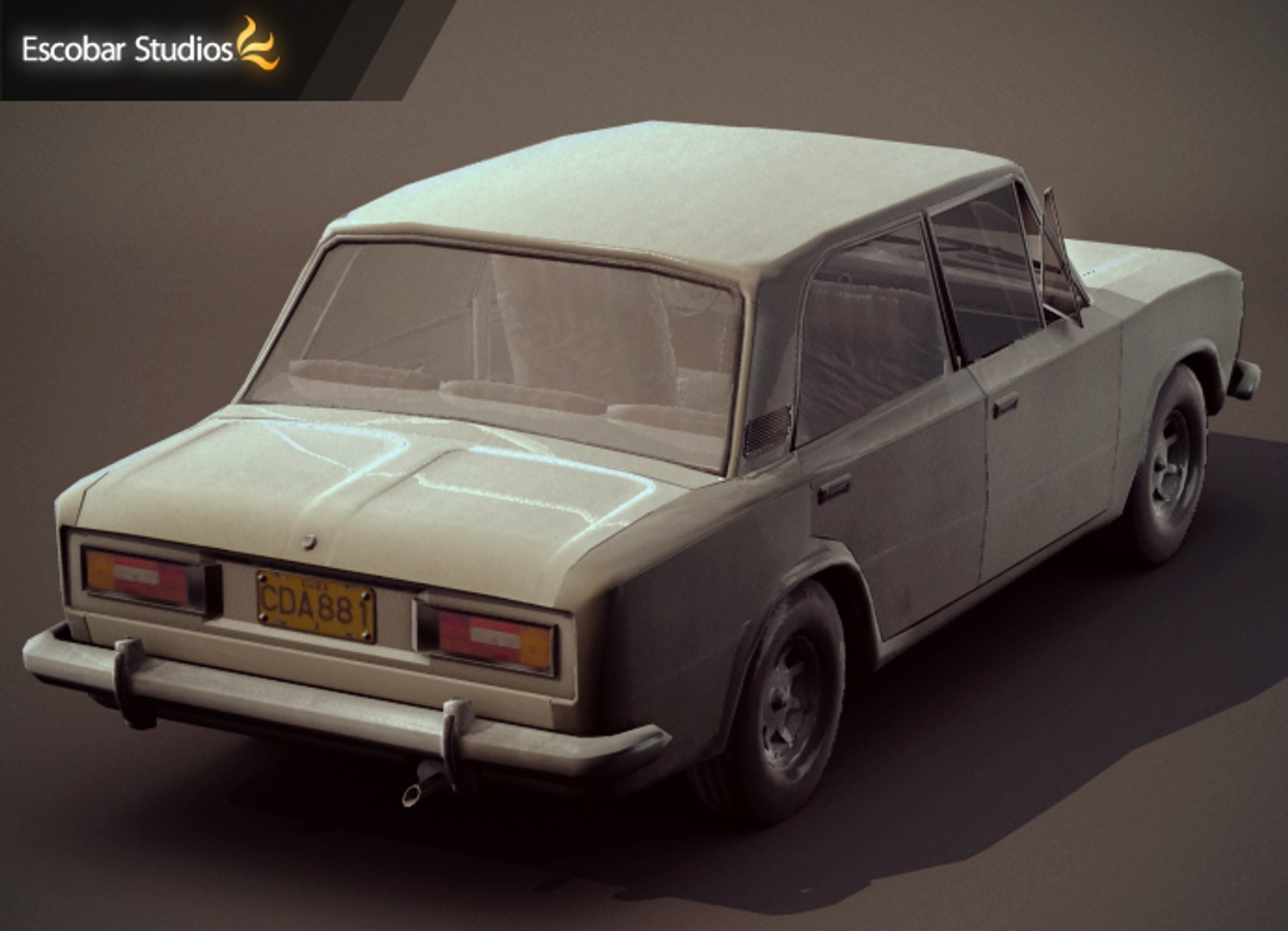 Lada 1500 Vaz Car 3d Model